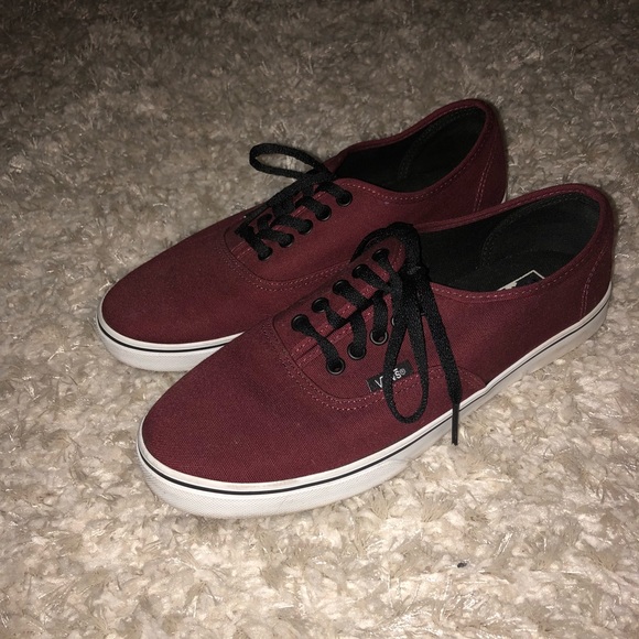 Vans | Shoes | Authentic Maroon Vans | Poshmark